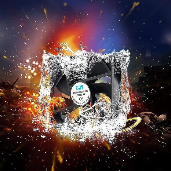 Dissipador de Calor para CPU - 12V, 9cm (90x25mm), 65 CFM - Ventilador ...