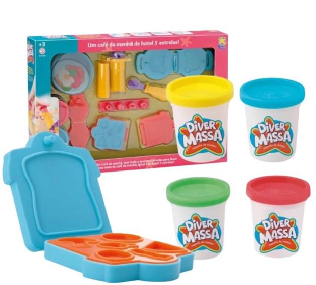 Diver Massa - Kit Café da Manhã - Divertoys - Massinha - Magazine Luiza
