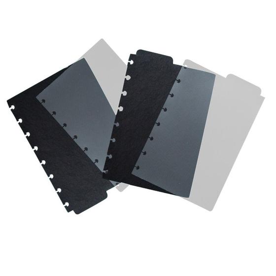 Divisória Caderno Inteligente A5 Básica Preta - Divisória para Caderno ...