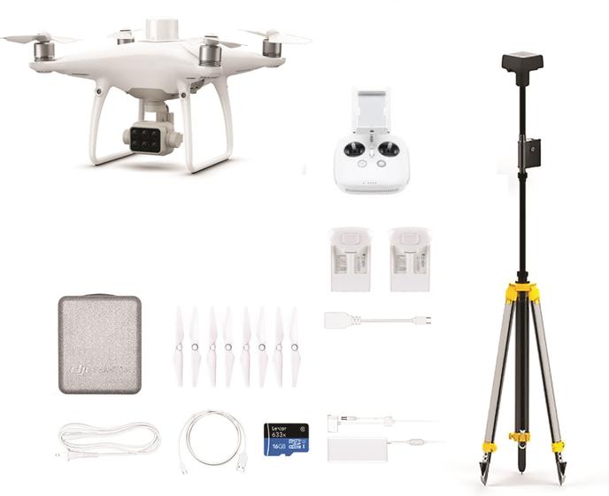 DJI Phantom 4 RTK Multispectral + Rádio com tela para agricultura ...