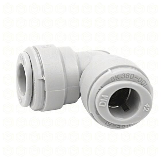 DMFIT - União - (Cotovelo - Tubo 5/16" x Tubo 5/16") - AEU 0505 - União para Mangueira de Jardim ...