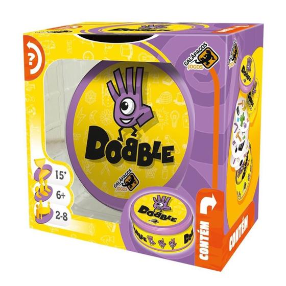 Dobble Classic - Jogo De Cartas - Galápagos Jogos - Deck de Cartas ...