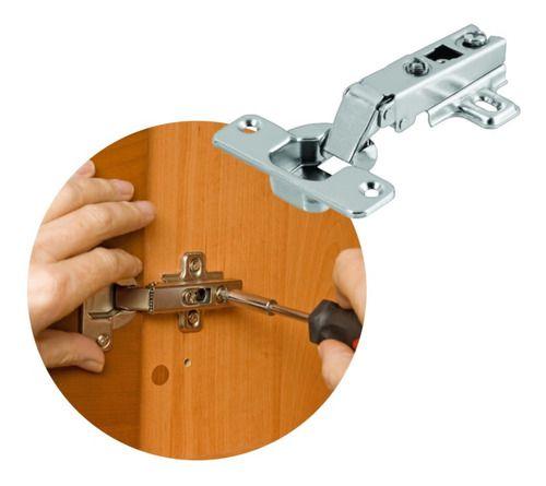 Dobradiça Pressão Móveis Reta 35mm Comum - 03 Unidades - Casa do ...