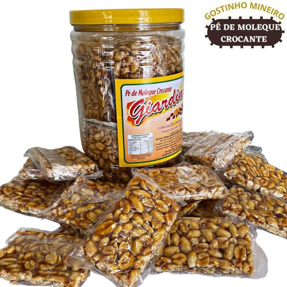 Doce Amendoim Pé de Moleque Crocante Pote C/20 Unidades - Doces Magnos ...