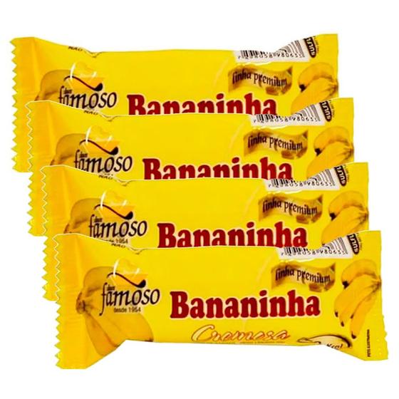 Doce Bananinha Cremosa Tradicional 30g Kit com quatro unidades - Doce ...