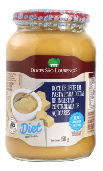 Doce De Leite Diet Zero Açúcar 650g Doces São Lourenço - Doce de Leite ...