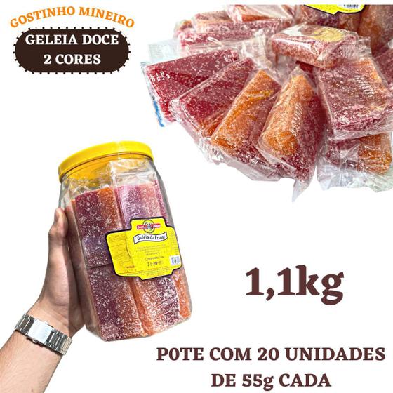Doce Geleia de Frutas Duas Cores C/20 Unidades Delicioso - Doces Magnos ...