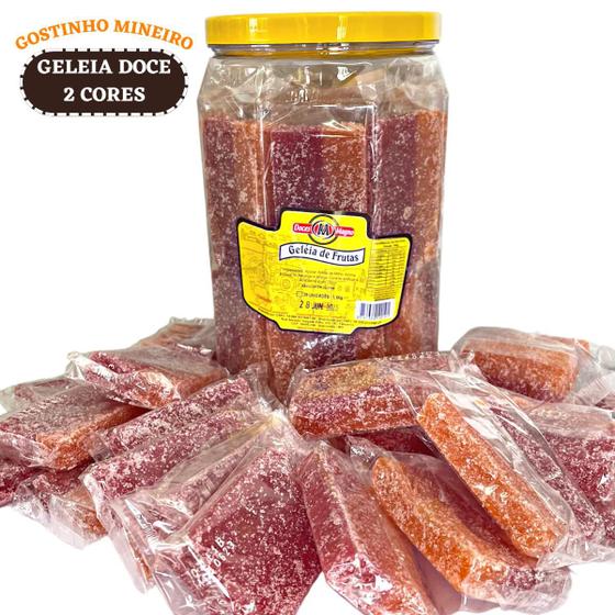 Doce Geleia de Frutas Duas Cores Pote com 20 Unidades - Doces Magnos ...