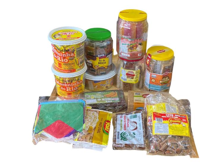 Doces Para Festa Caipira Junina 50 Pessoas +Bandeirinhas - Lynx ...
