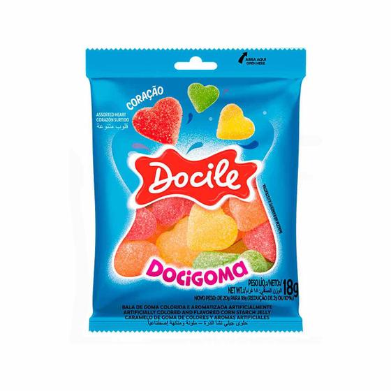 Docigoma Mini Coração Sortido 18g 1und - Docile - Balas - Magazine Luiza