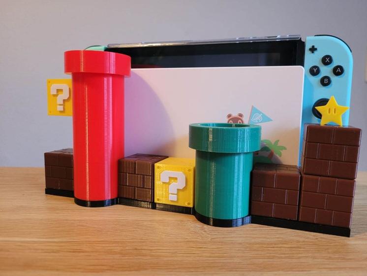 Dock para Nintendo Switch Super Mario Bros - DecorArt 3D - Console ...
