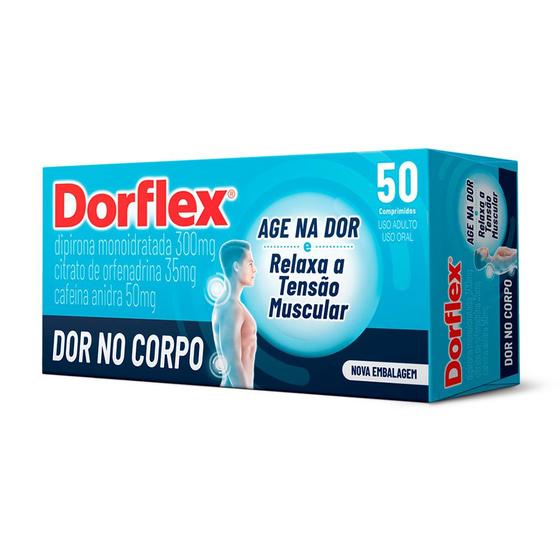 Dorflex Analgésico E Relaxante Muscular 50 Comprimidos - Sanofi - Relaxante Corporal - Magazine ...