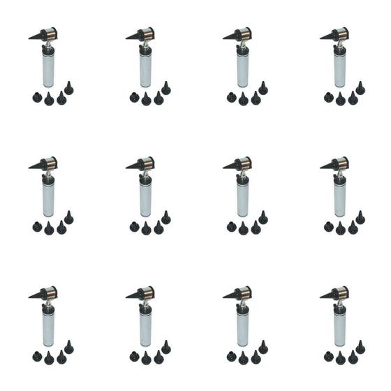 Dorja Gowlands Otoscópio 302 5 Espéculos C/estojo (Kit C/12 ...