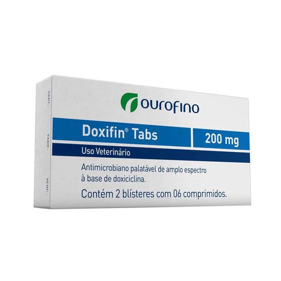 Doxifin Tabs 200mg - Caixa com 6 comprimidos - Ourofino - Medicamentos ...