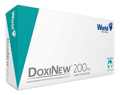 DoxiNew 200mg Cães c/ 14 Comprimidos - World - Antibiótico - Magazine Luiza