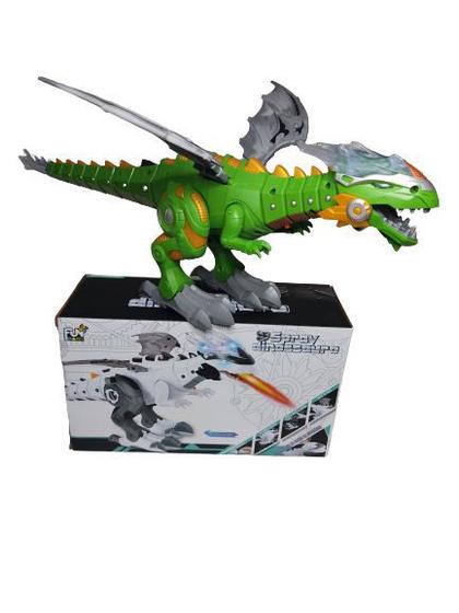 Dragão Robô Dinossauro Bate Asas Solta Fumaça E Anda Sozinho Fungame
