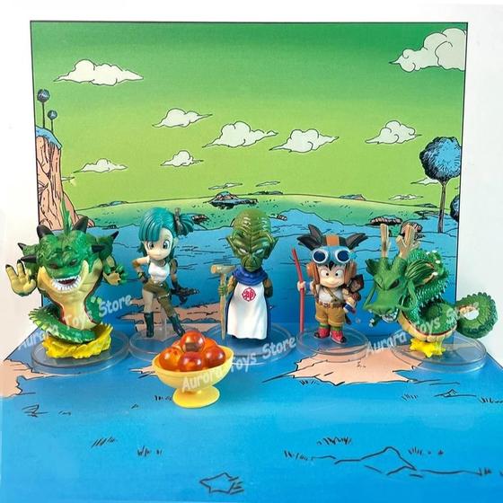 Dragon Ball Anime Figuras De Ação Conjunto 6 Pcs Bulma Porunga Shenron ...