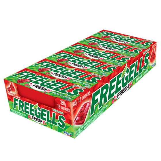 Drops Freegells Fresh Melancia com Cristais c/12 - Riclan - Balas ...