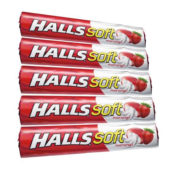Drops Halls Soft Morango c/15 - Adams - Balas - Magazine Luiza