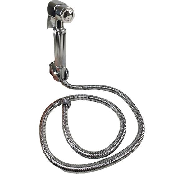 Ducha Higienica Luxo Metal Chuveirinho Intimo Suporte Cromo Banheiro ...