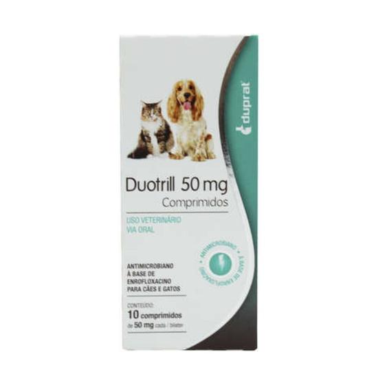 Duotrill 50mg 10 Comprimidos Duprat - Antibiótico - Magazine Luiza
