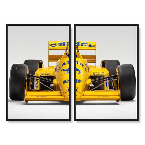 Dupla Quadros Decorativos 60x90 Para Garagem Senna Lotus Lenda Formula ...