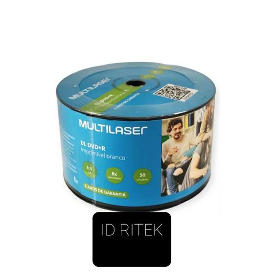 DVD+R 8.5GB 8X Dual Layer Printable - Multilaser - 50 Uni - MULTILASER INDUSTRIAL S/A - DVD ...