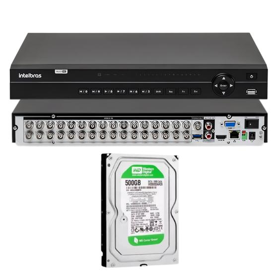 Dvr 32 Canais Intelbras Multi hd Mhdx 1232 C/Hd 500GB - Gravador de ...