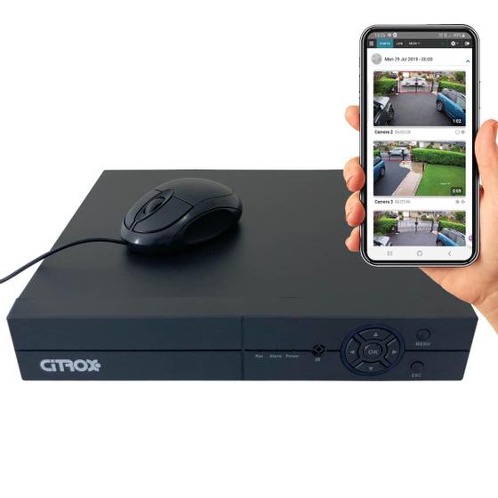 DVR Citrox 8 Canais 1080p Full HD Hibrido 8 Câmeras CX-3208 - Gravador ...