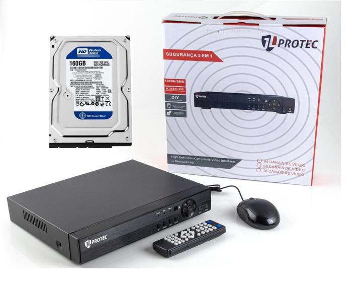 Dvr Hd 4 Canais Segurança 5em1 Jl-avr/ 7004 C/Hd 160gb - Protec ...
