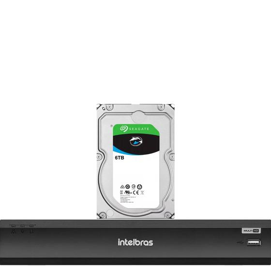 Dvr Intelbras 08 Canais Imhdx 3008 Inteligência Artificial Com Hd 6 TB ...