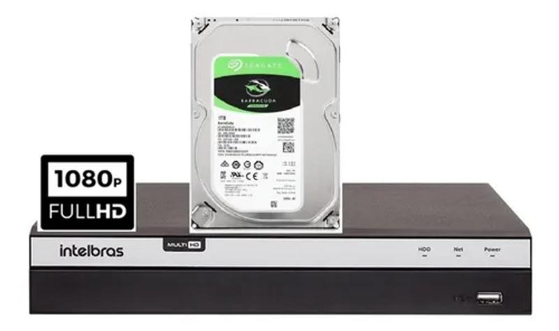 Dvr Intelbras 4 Canais Mhdx 3104 Fullhd 1080p C/ Hd 1 Tera - Gravador ...