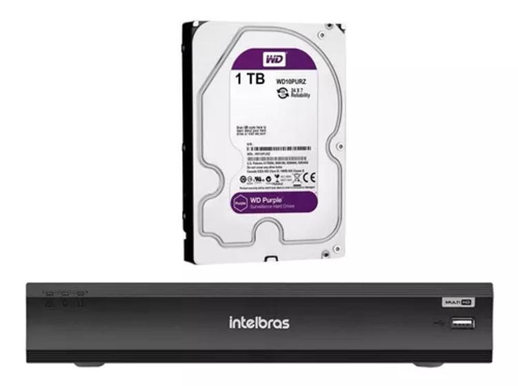 DVR Intelbras Multi HD iMHDX 3008 Gravador Digital Inteligente 8 Canais 5MPC/HD 1T BWD Purple ...