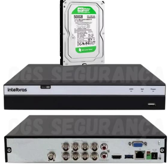 Dvr Multi Hd Intelbras Mhdx 3108 8 Canais Intelbras + hd 500GB - Gravador de Vídeo / DVR ...