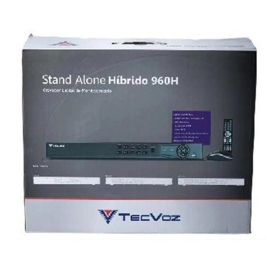 DVR NVR Stand Alone Híbrido Tecvoz THK-SH04 04 Canais - Gravador de ...