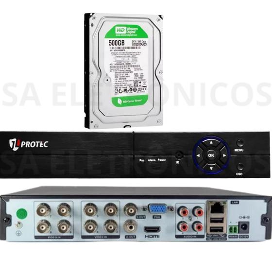 Dvr Stand Alone 8 Ch Protec Full Hd 1080n com Aplicativo Qr Code Remoto ...