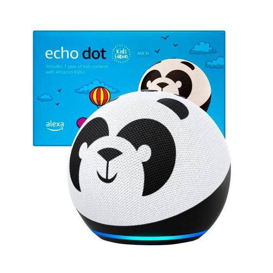 Echo Dot 4 Geração Com Alexa Smart Speaker Panda Kids B084J4MJCK Amazon ...
