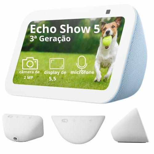 Echo Show Smart Display 5 3a Geração Com Assistente Virtual Alexa ...