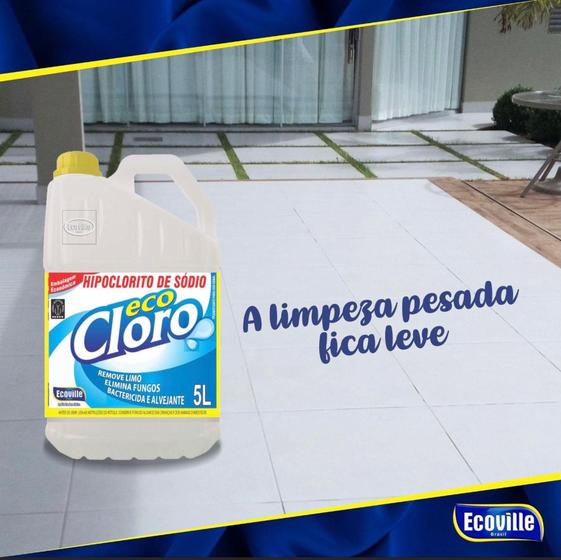 Eco Cloro 5 litros - Ecoville - Água Sanitária - Magazine Luiza