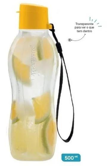 Eco Tupper Tupperware Transparente com Tampa Amarela 500 mL - Squeeze ...