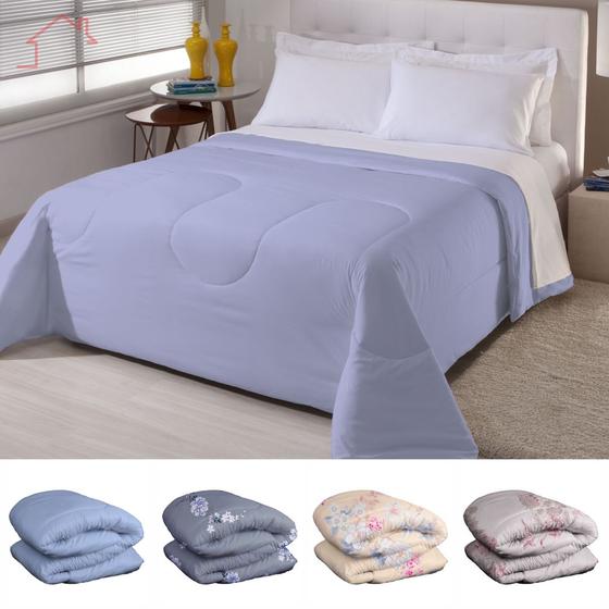 Edredom Dupla Face Casal Toque Macio - ARTE & CAZZA - Edredom ...