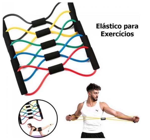Elástico Academia Para Treino De Ombro, Bíceps, Tríceps & Glúteos ...