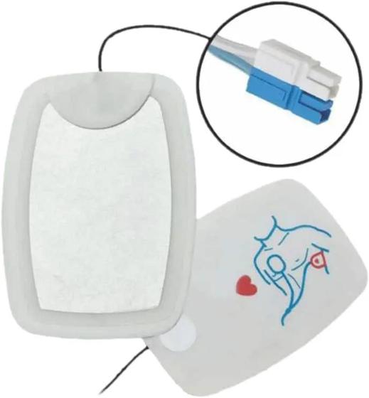 Eletrodo de Choque Desfibrilador DEA LIFE 400 e Cardioversor Vivo CMOS Drake Adulto e Infantil ...