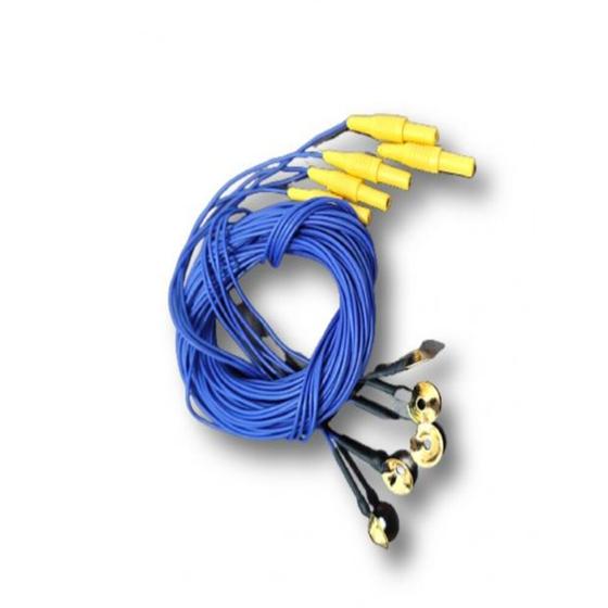 Eletrodos para polissonografia prata - 2,5 m c/25 unidades ...