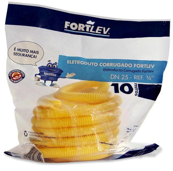 Eletroduto Corrugado 25 Mm X 10 M - Fortlev - Tubos e Eletrodutos ...