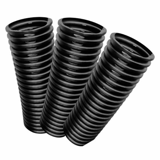 Eletroduto Corrugado Flexivel Com Guia 40mm (1.1/4) X 50 Metros Preto ...
