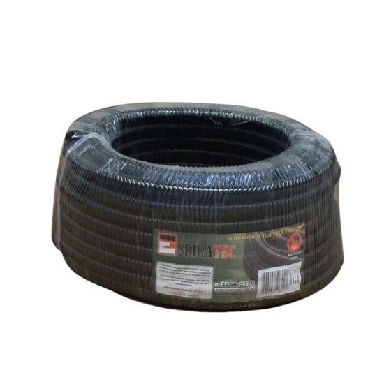 Eletroduto Flexivel Espiralado 25mm X 25 Metros Preto Com Parede ...