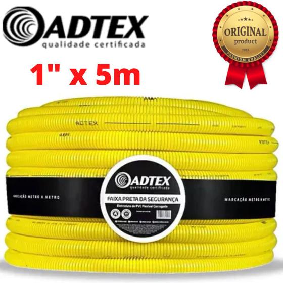Eletroduto rolo 1 polegada x 5 metros Amarelo Corrugado tubo cano ...