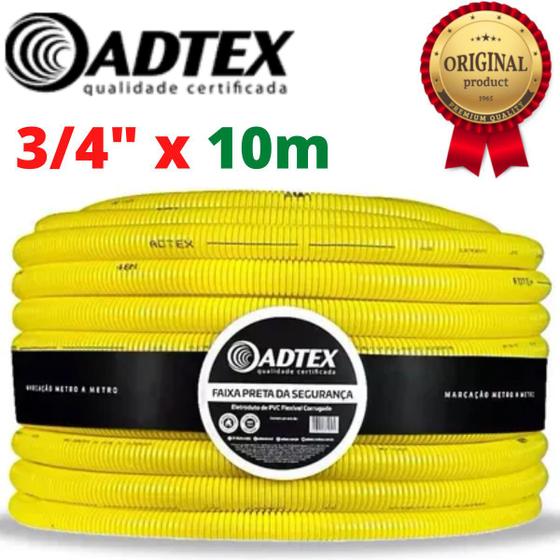 Eletroduto rolo 3/4 polegada x 10 metros Amarelo Corrugado tubo cano ...