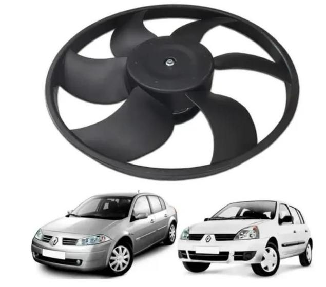 Eletroventilador Ventoinha Renault Kango Clio Megane Com Ar ...